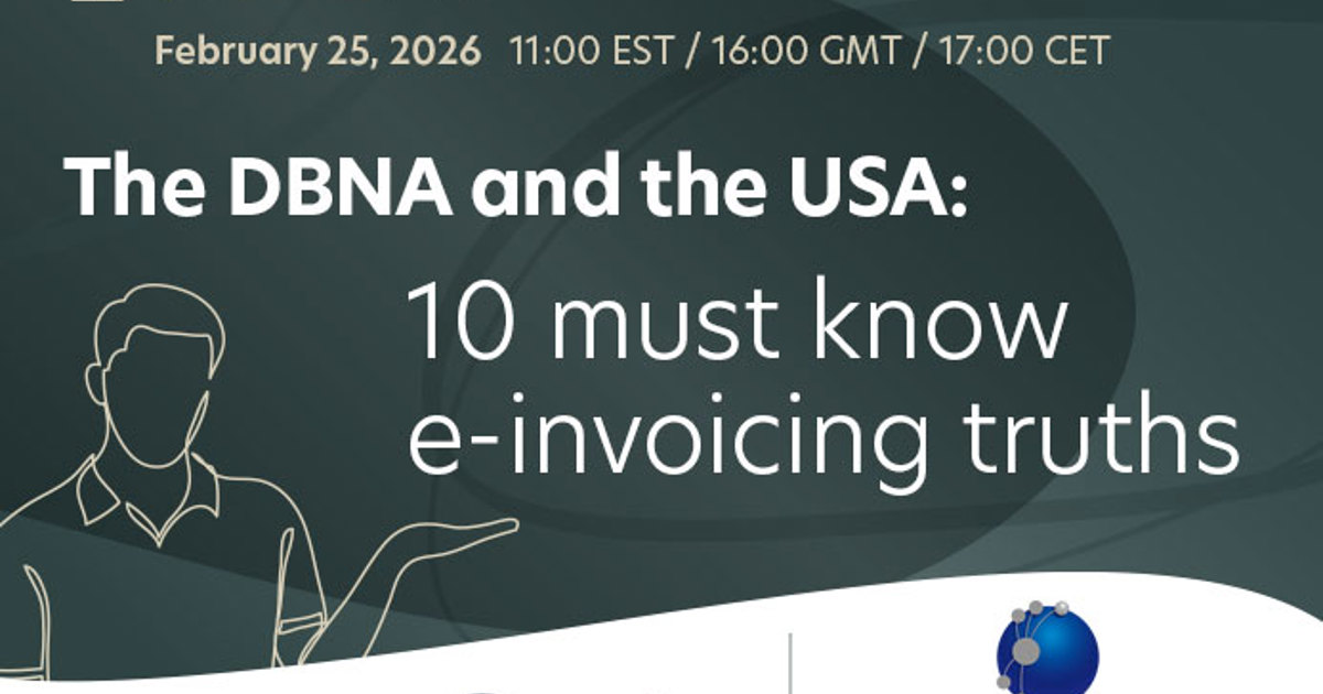 The DBNA and the USA: 10 Must Know E-Invoicing Truths