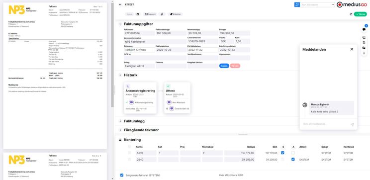 Skicka elektroniska fakturor med MediusGo E-Faktura